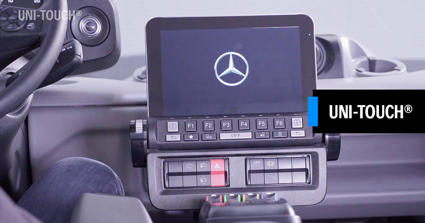 UNI-TOUCH®: All controls at a glance.