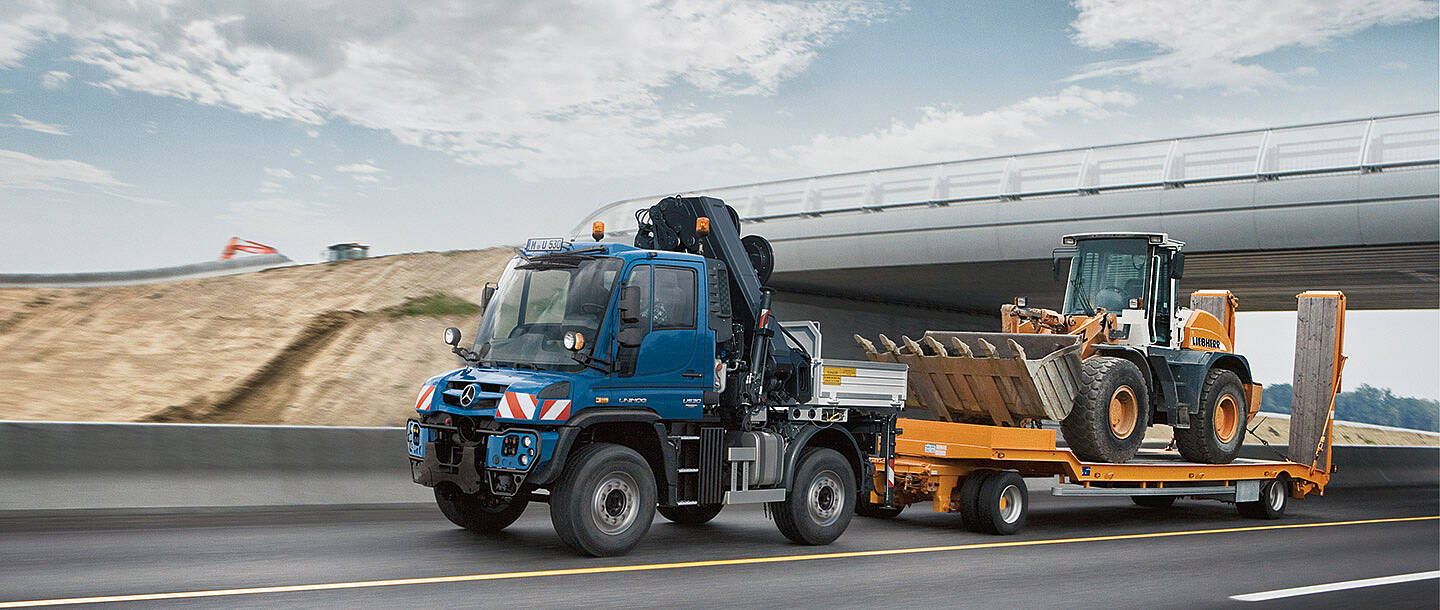 Mercedes-Benz Special Trucks in the construction industry.