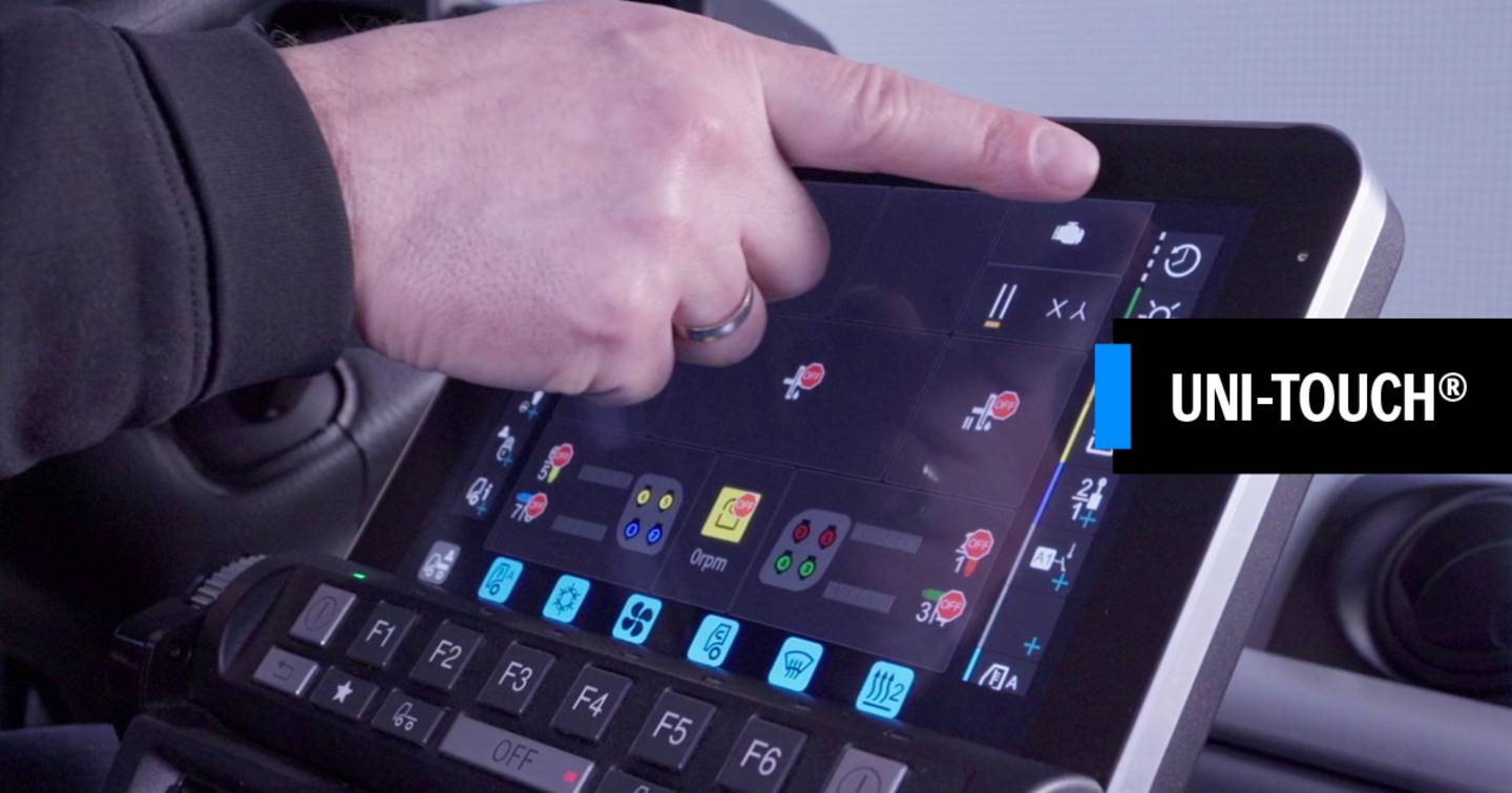 UNI-TOUCH®:The central control unit screen.