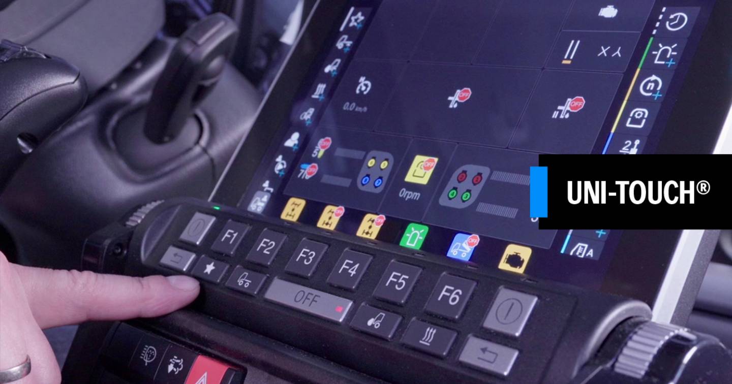 UNI-TOUCH® :touches d'accès rapide unité de commande.