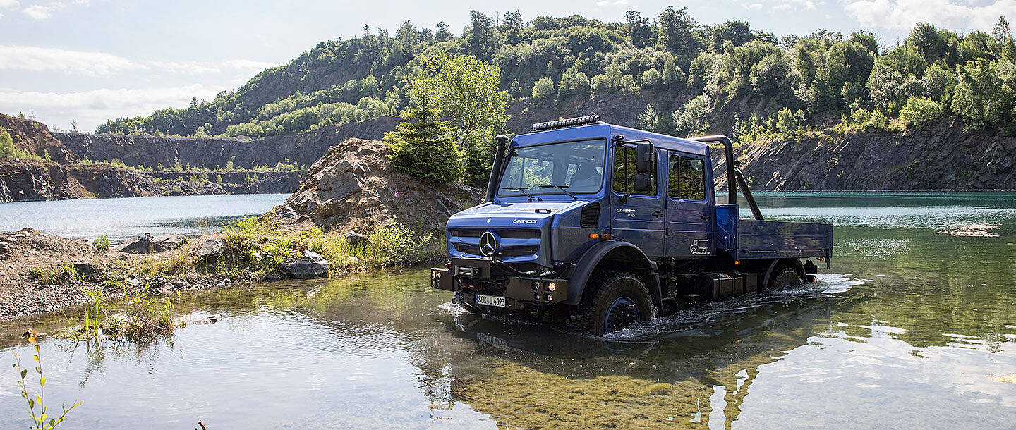 Unimog U5030 Daimler Hellgeth Expedition Truck