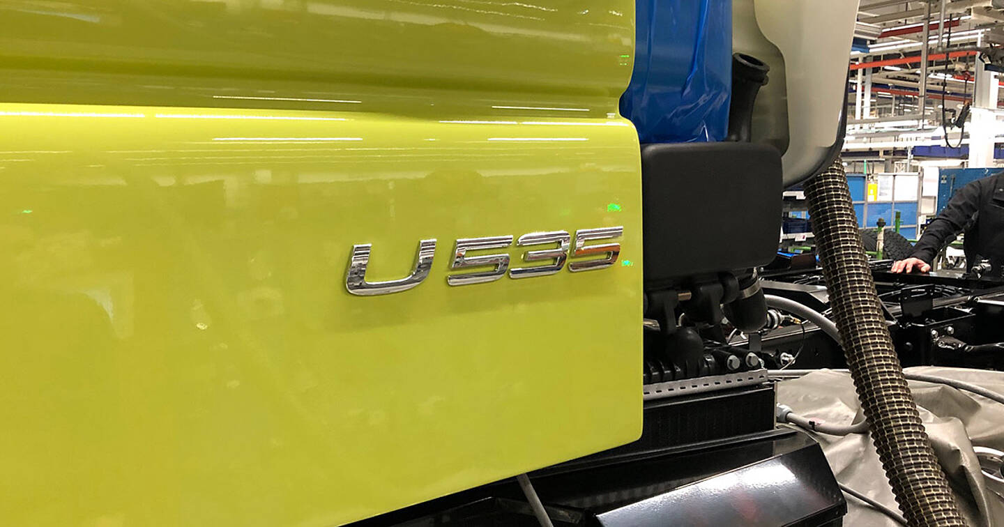 Die neuen Unimog Spitzenmodelle U 435 und U 535.