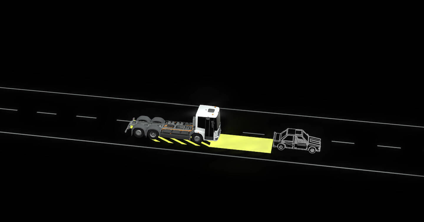 Active Brake Assist 6 in the Mercedes-Benz Econic.