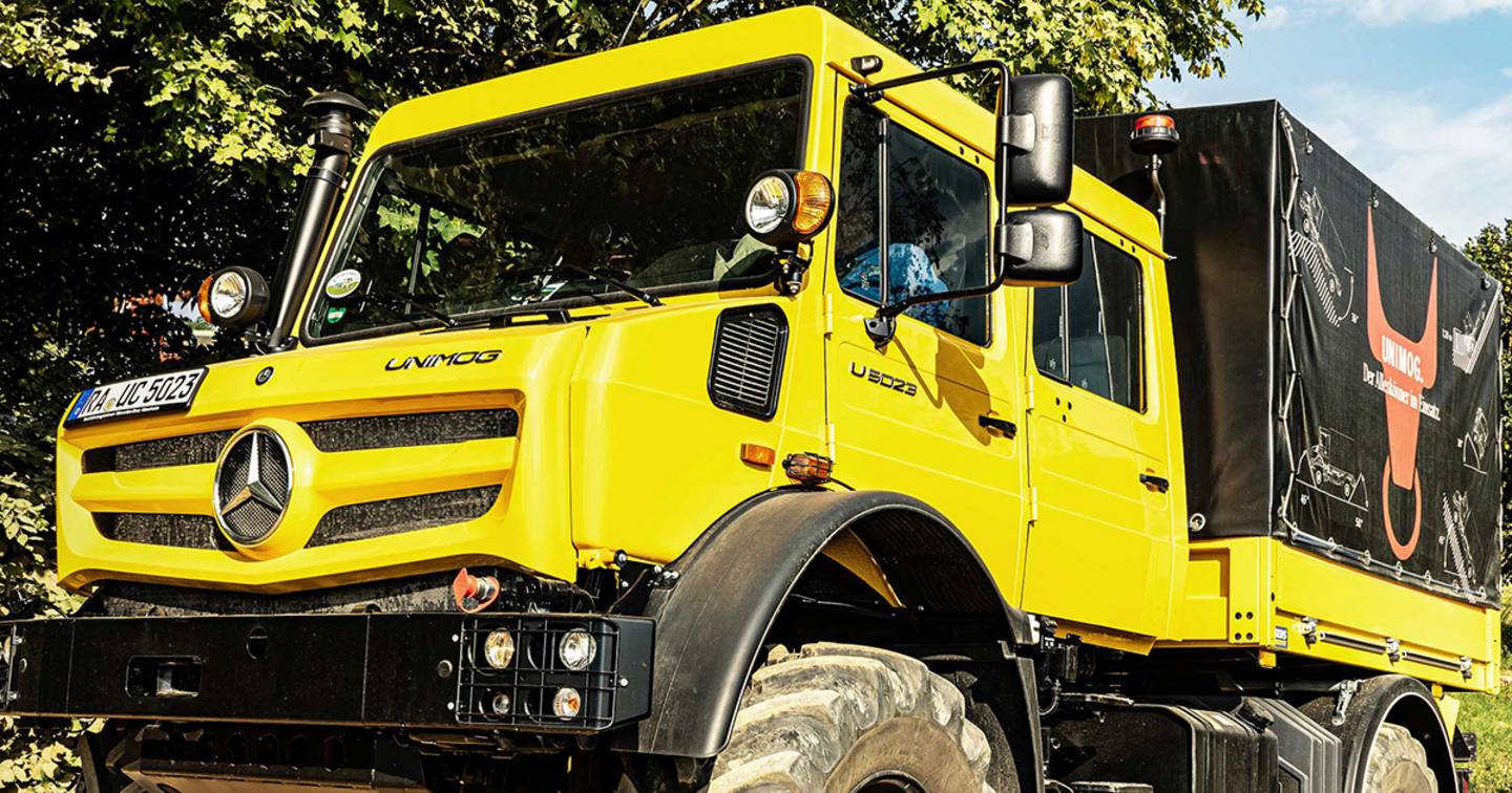 Ein neuer Fackelträger für den Unimog-Club.