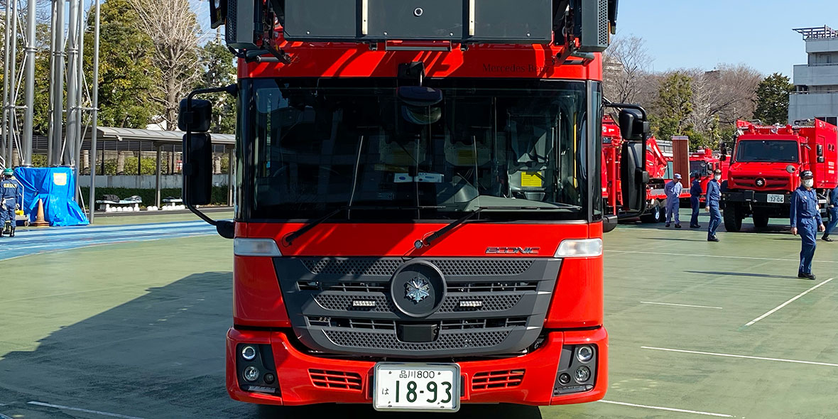 Very first Econic delivered to the Tokyo Fire Department.