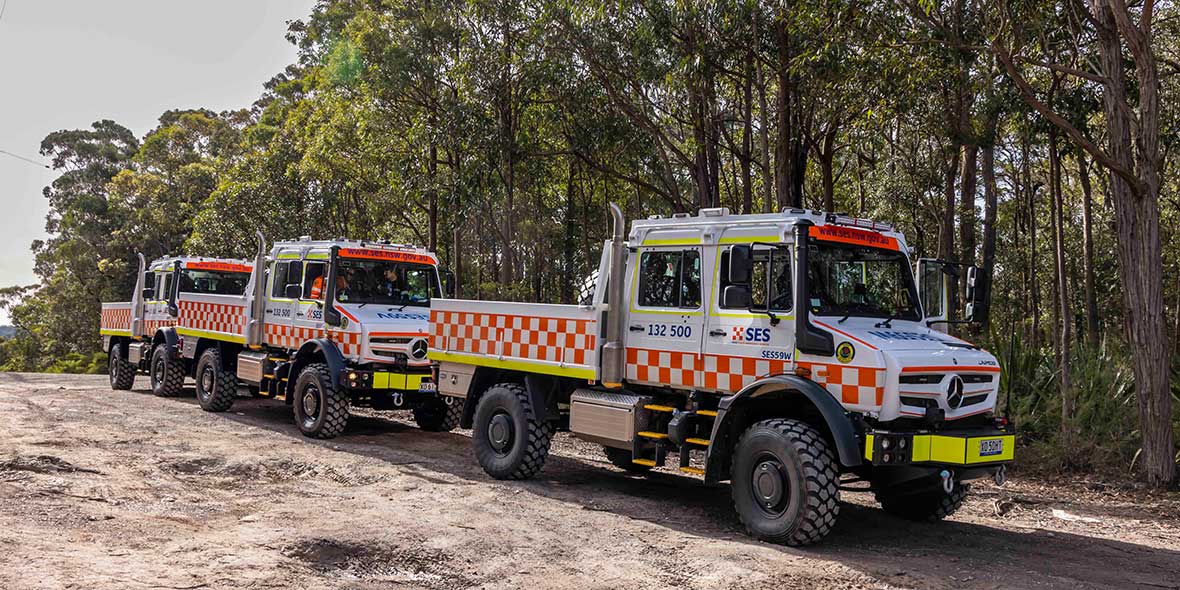 The Unimog proves to be a hero during the floods in Australia.