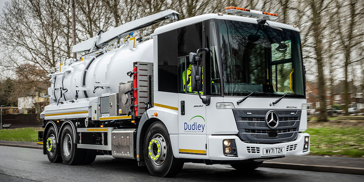 Econic as gully emptier for Dudley Council.